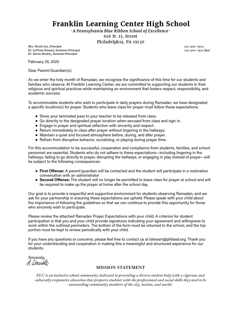 Franklin Learning Center – The School District of Philadelphia